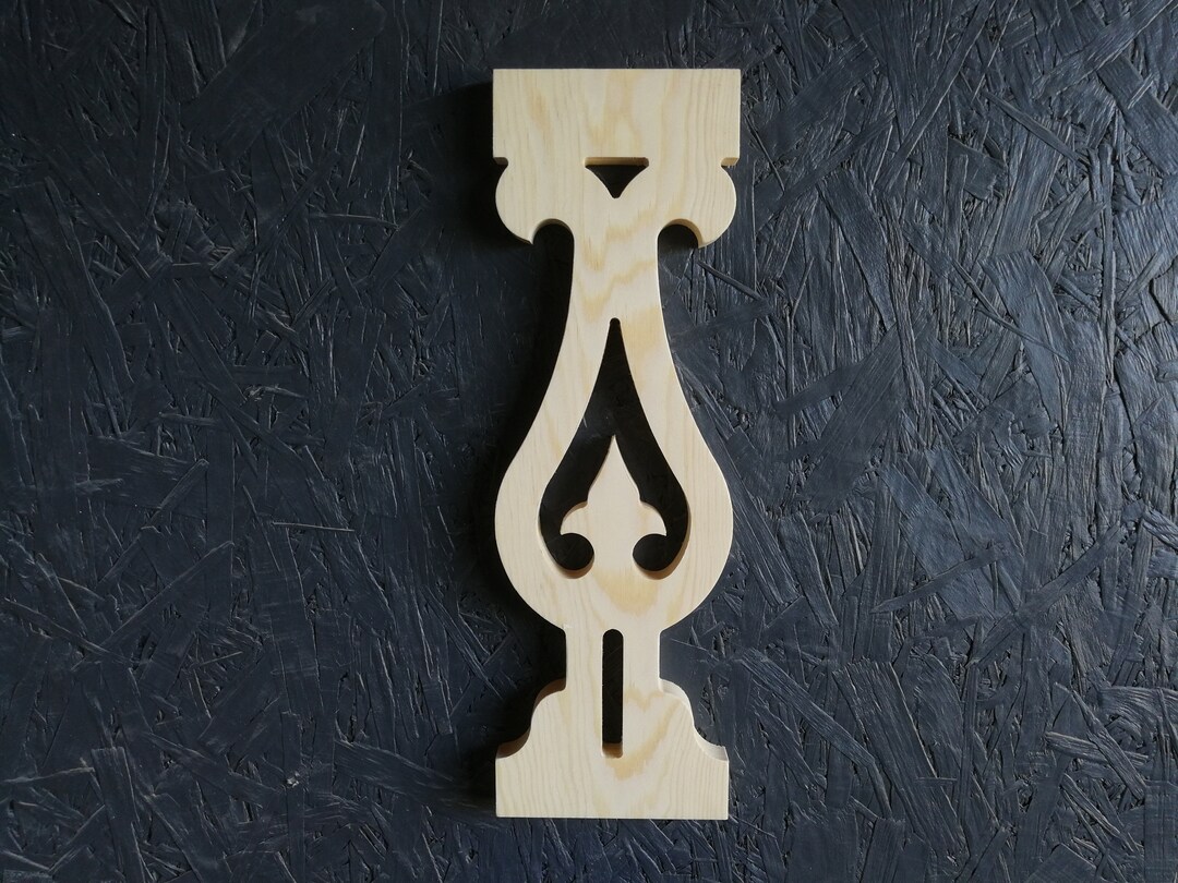 Flat Sawn Decorative Porch Baluster From Pine Wood - Etsy