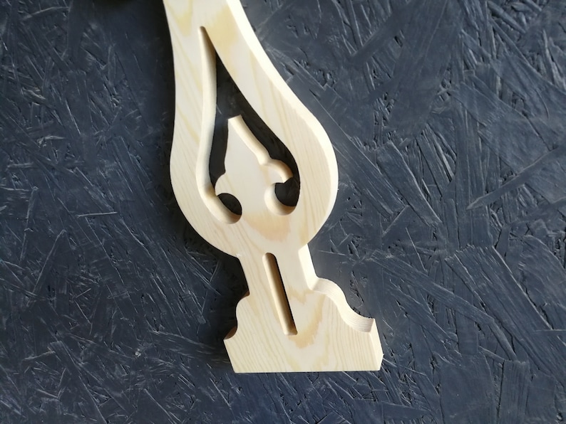 Flat Sawn Decorative Porch Baluster From Pine Wood - Etsy