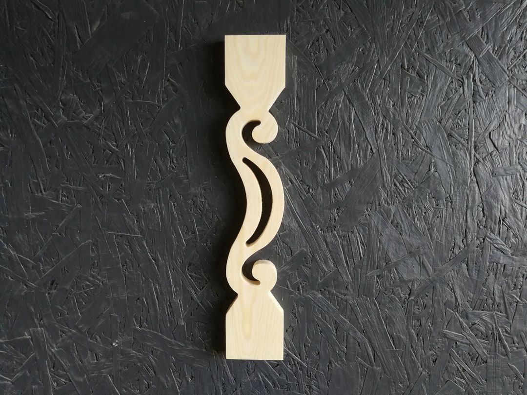 Flat Sawn Decorative Porch Baluster From Pine Wood - Etsy
