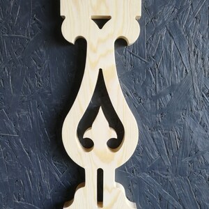 Flat Sawn Decorative Porch Baluster From Pine Wood - Etsy