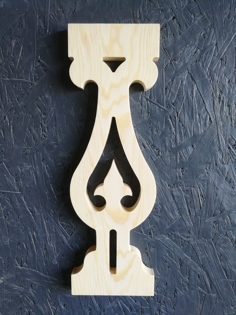 Flat Sawn Decorative Porch Baluster From Pine Wood - Etsy