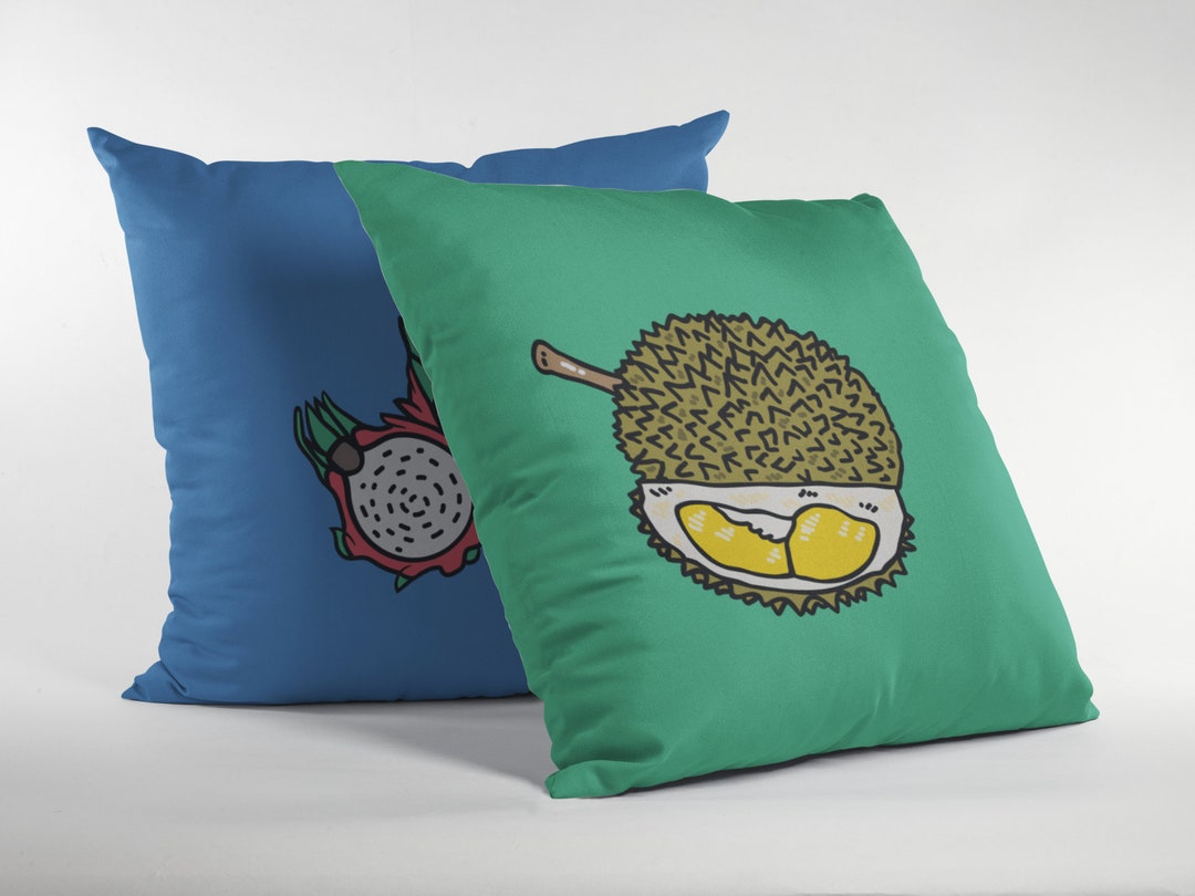 DURIAN DRAGON Fruit Two Different Sides Fruit Printed Basic - Etsy