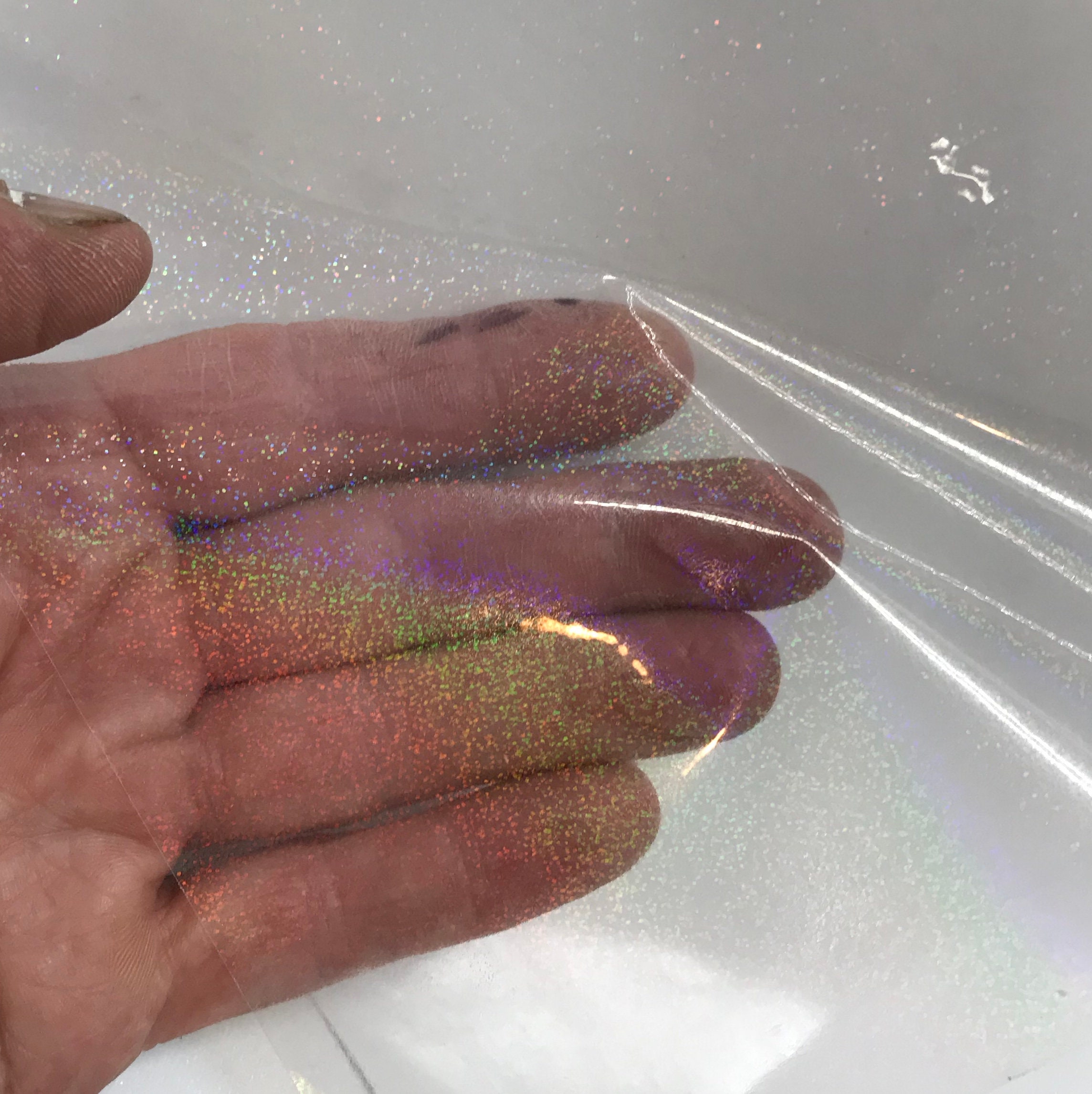 Holographic Overlay Novelty Grade Transparent Vinyl Choose - Etsy Canada