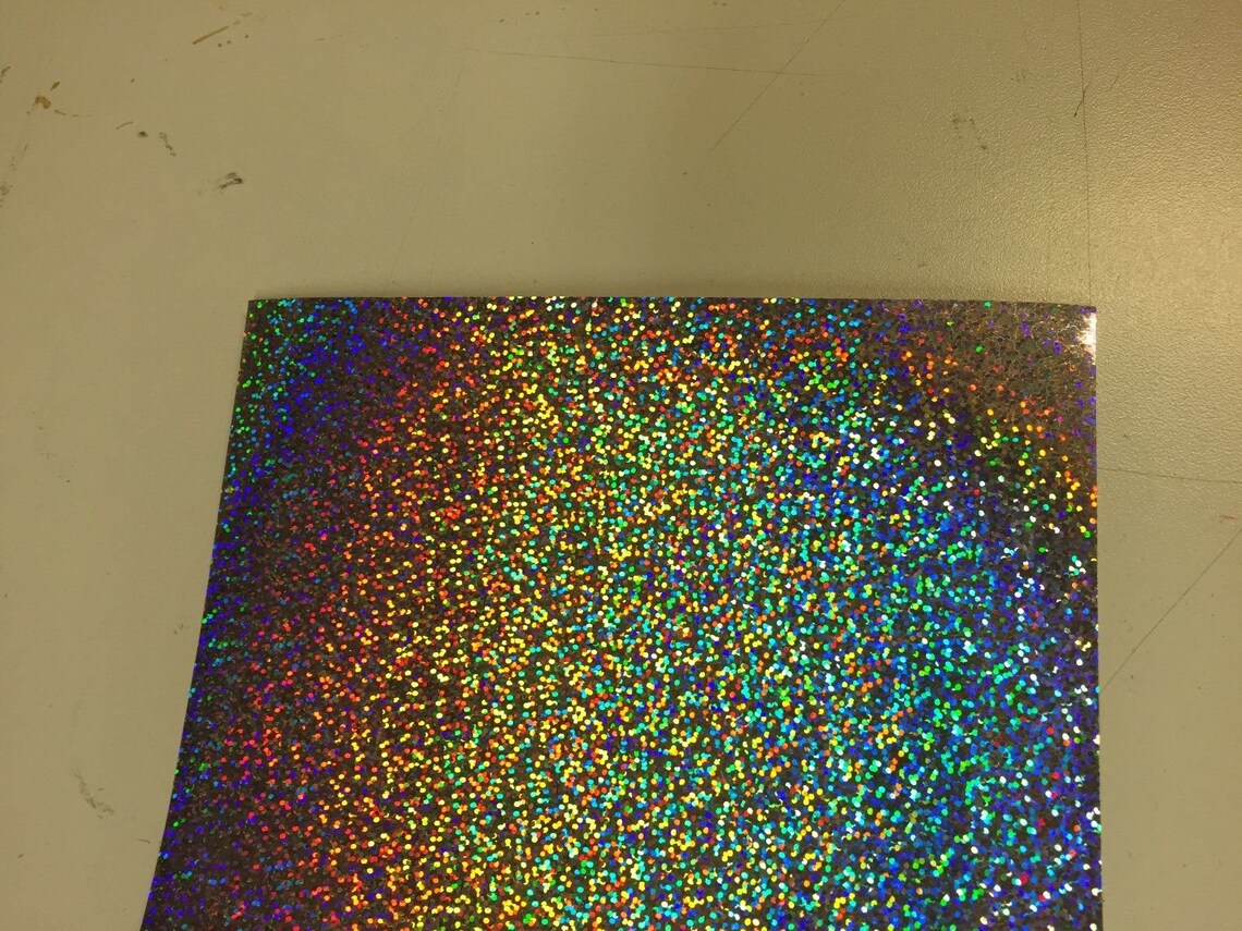 SILVER Glittering Sign Vinyl 12 Inch X 10 Feet Holographic - Etsy