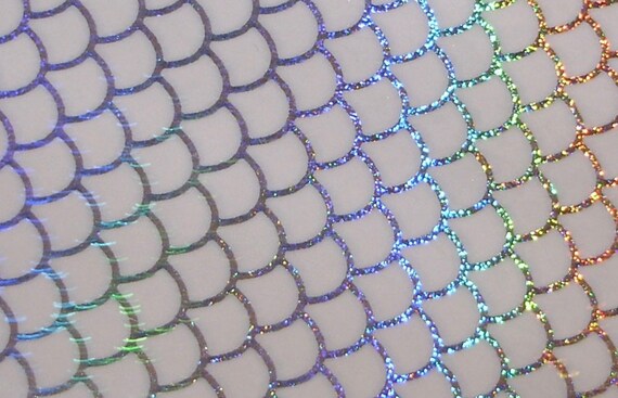 Transparent Holographic Fish Scale Pattern Vinyl - Etsy