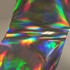 SILVER Oil Slick Rainbow Holographic Vinyl, Free Shipping for USA ...