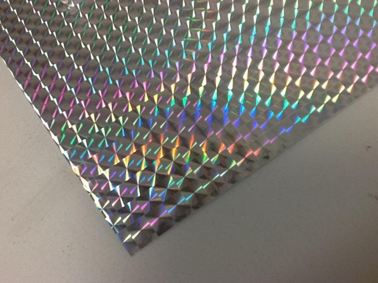 Holographic 1/4 Mosaic Prism Sign VinylPlastic Sheeting | Etsy