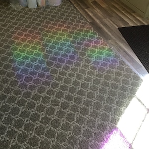 Transparent Holographic Oilslick Overlay, Novelty Grade,self-adhesive ...