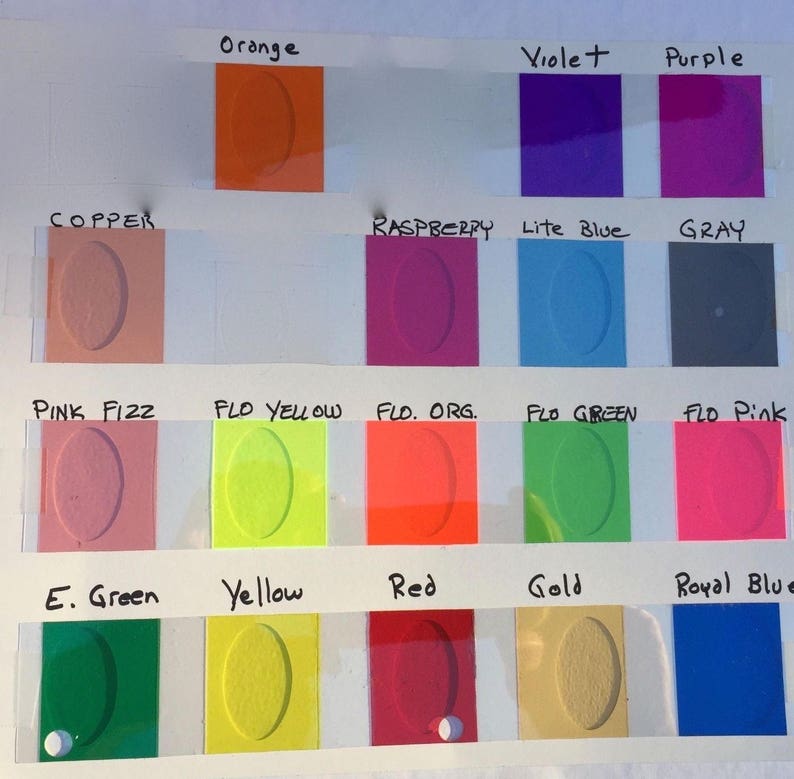 Rolls of Transparent Colored Plastic , Adhesive Coated - Etsy