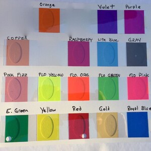 Transparent Sheets With Adhesive, 3 X 4 Inch Sample Pack Swatch Book - Etsy