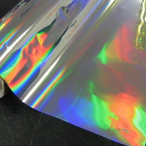 SILVER Oil Slick Rainbow Holographic Vinyl, Free Shipping for USA ...