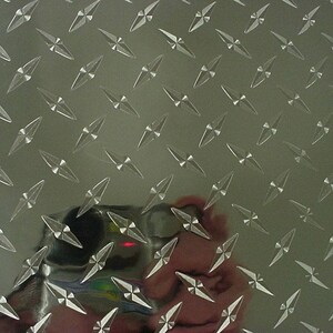 Diamond Plate Sign Vinyl, Plastic Sheeting, Adhesive Coated, Choose ...