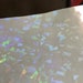 Holographic Overlay, Novelty Grade Transparent Vinyl, Choose Size and ...