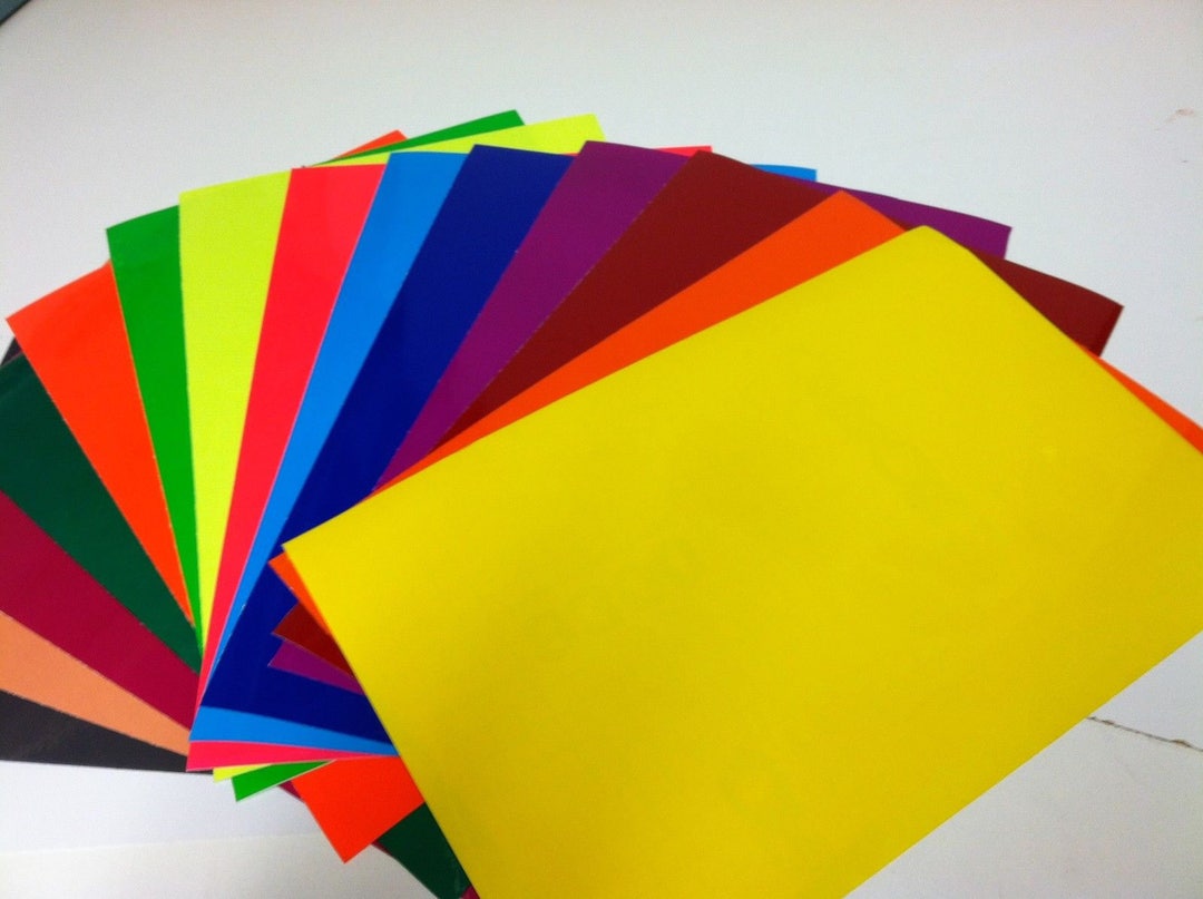 Transparent Sheets With Adhesive, 3 X 4 Inch Sample Pack Swatch Book - Etsy