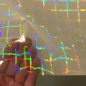 Holographic Overlay, Novelty Grade Transparent Vinyl, Choose Size and ...