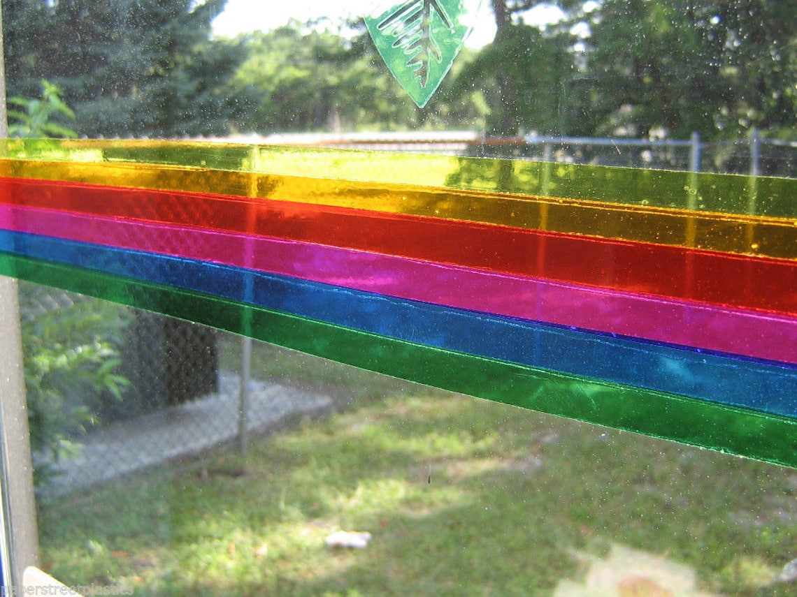 RED Transparent Thin Plastic Sheeting, 12 Inch X 10 Feet, Adhesive ...