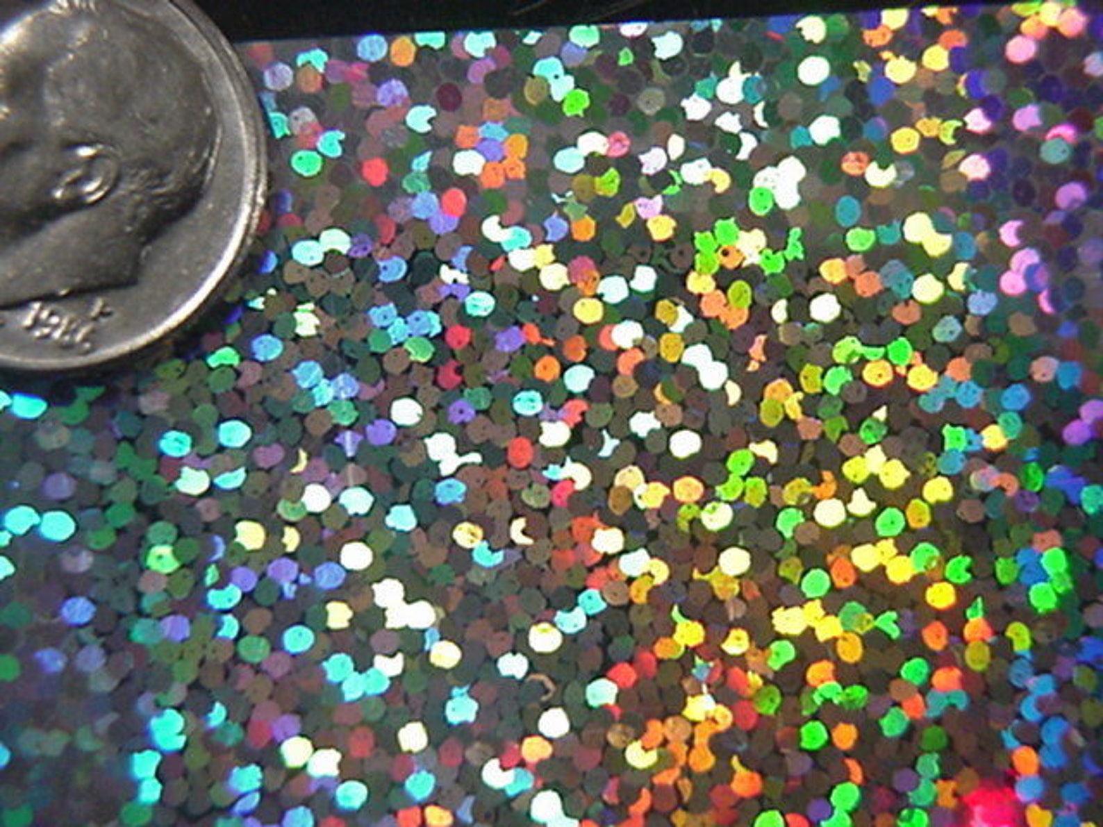 SILVER Glittering Sign Vinyl, 12 Inch X 10 Feet, Holographic Sequins ...