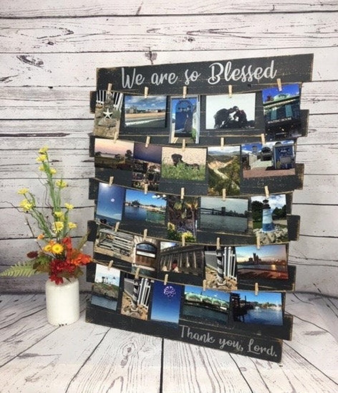 Photo Board Picture Display Picture Board Wedding Photo - Etsy
