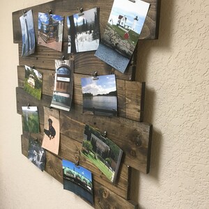 Photo Board, Picture Board, Photo Memory Board, Memory Board, Wooden ...