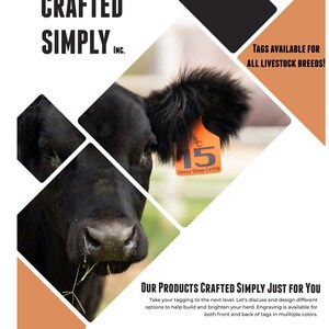 Custom Livestock Large Engraved Tags, Goat Tag, Sheep Ear Tag, Cattle ...