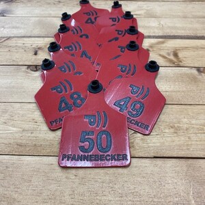 Custom Livestock Large Engraved Tags, Goat Tag, Sheep Ear Tag, Cattle ...