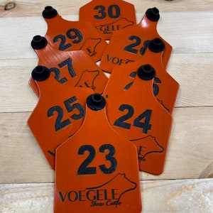 Custom Livestock Large Engraved Tags, Goat Tag, Sheep Ear Tag, Cattle ...