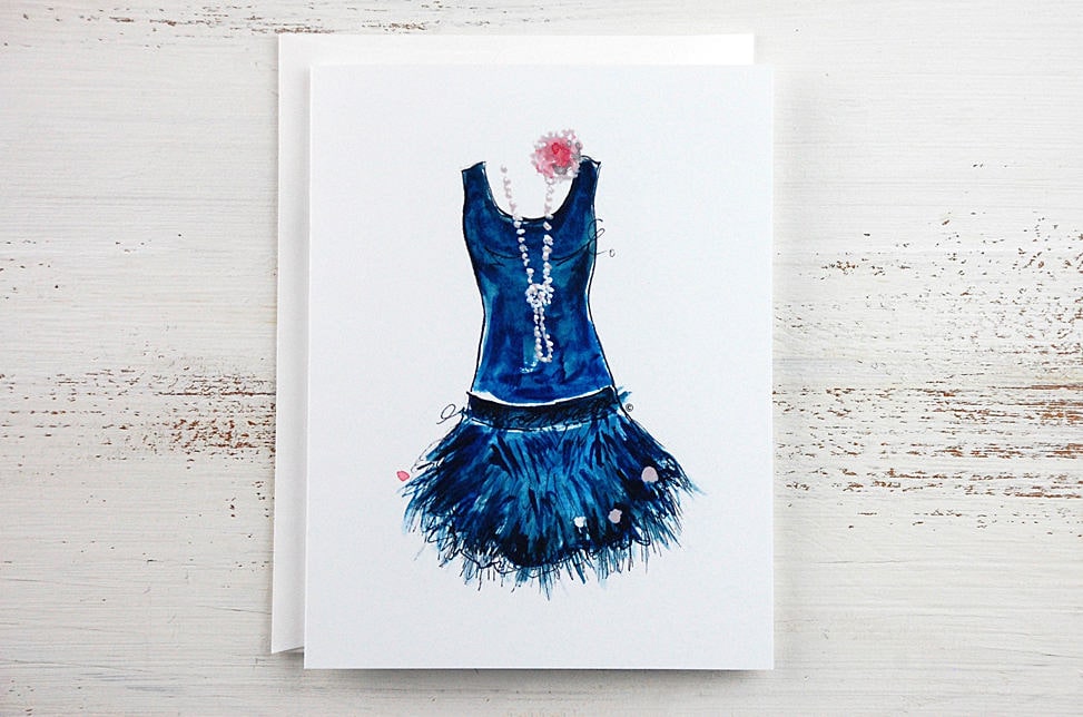 Fashion Card - Fashion Lover - Cards for Fashion Lovers - Stylish Card ...