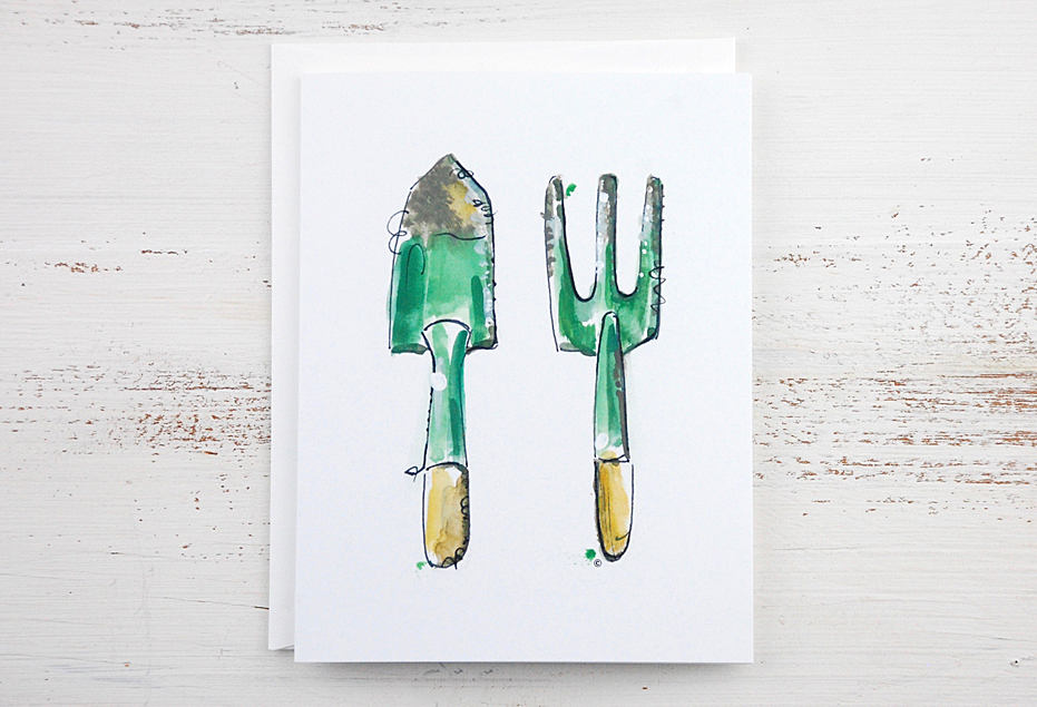 Garden Party - Garden Cards - Garden Tools - Garden Lovers - Cards for ...