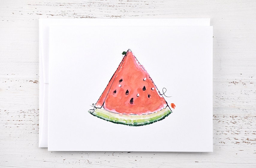 Food Card - Watermelon Card - Fruit Card - Summer Fruit - Fruit - BBQ ...