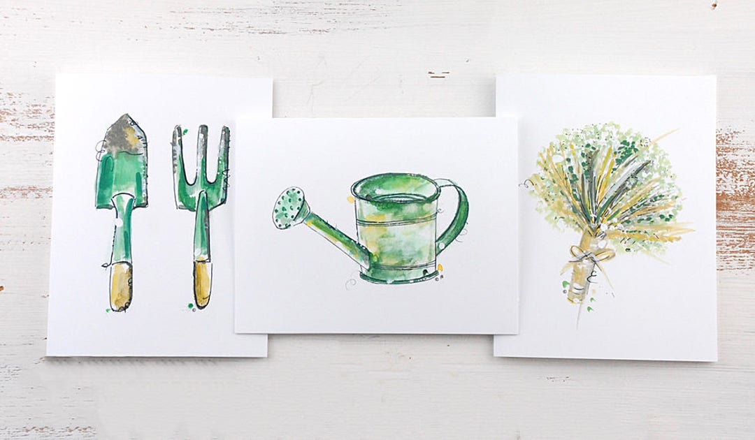 Garden Party - Garden Cards - Garden Tools - Garden Lovers - Cards for ...