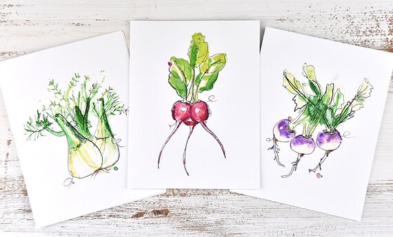 Root Vegetables Food Cards Food Lover Cards for Cooks - Etsy