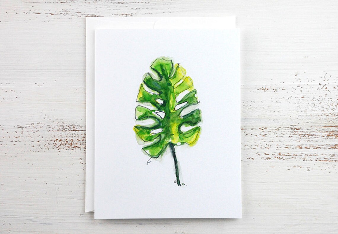 Tropical Note Card Set - Etsy
