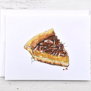 Food Card - Food Lover Card - Dessert Card - Recipe Cards - Pecan Pie ...