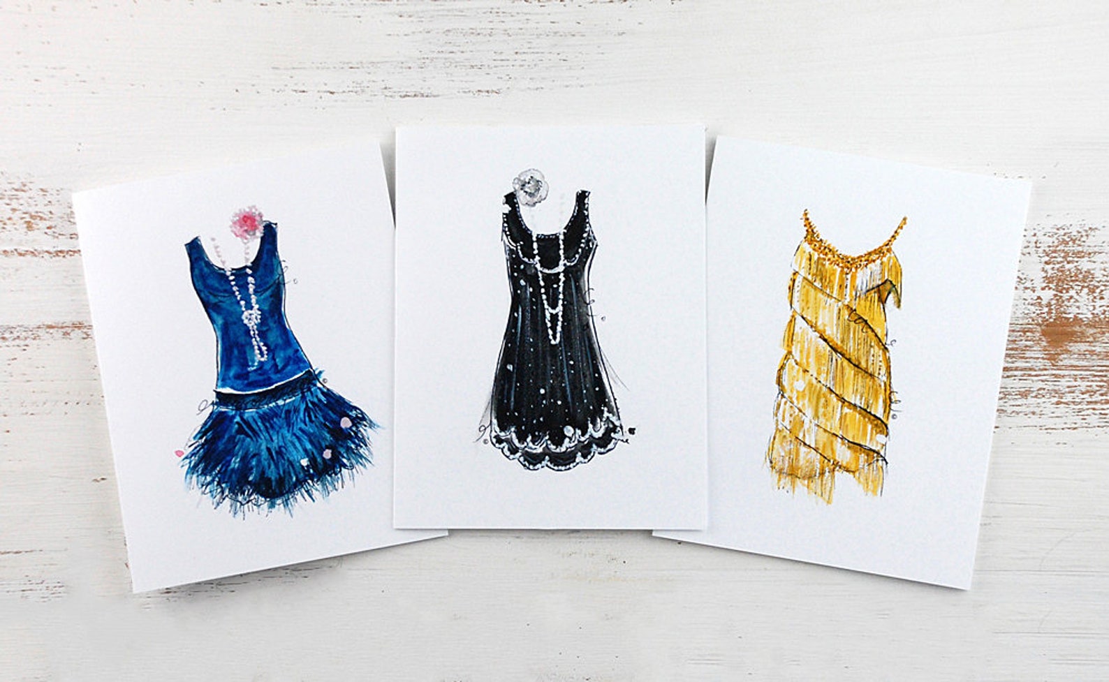 Fashion Card Dresses Card Fashion Lover Ladies Note - Etsy