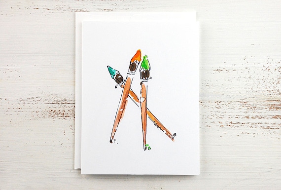 Artist Cards Art Cards Art Greeting Cards Cards for | Etsy