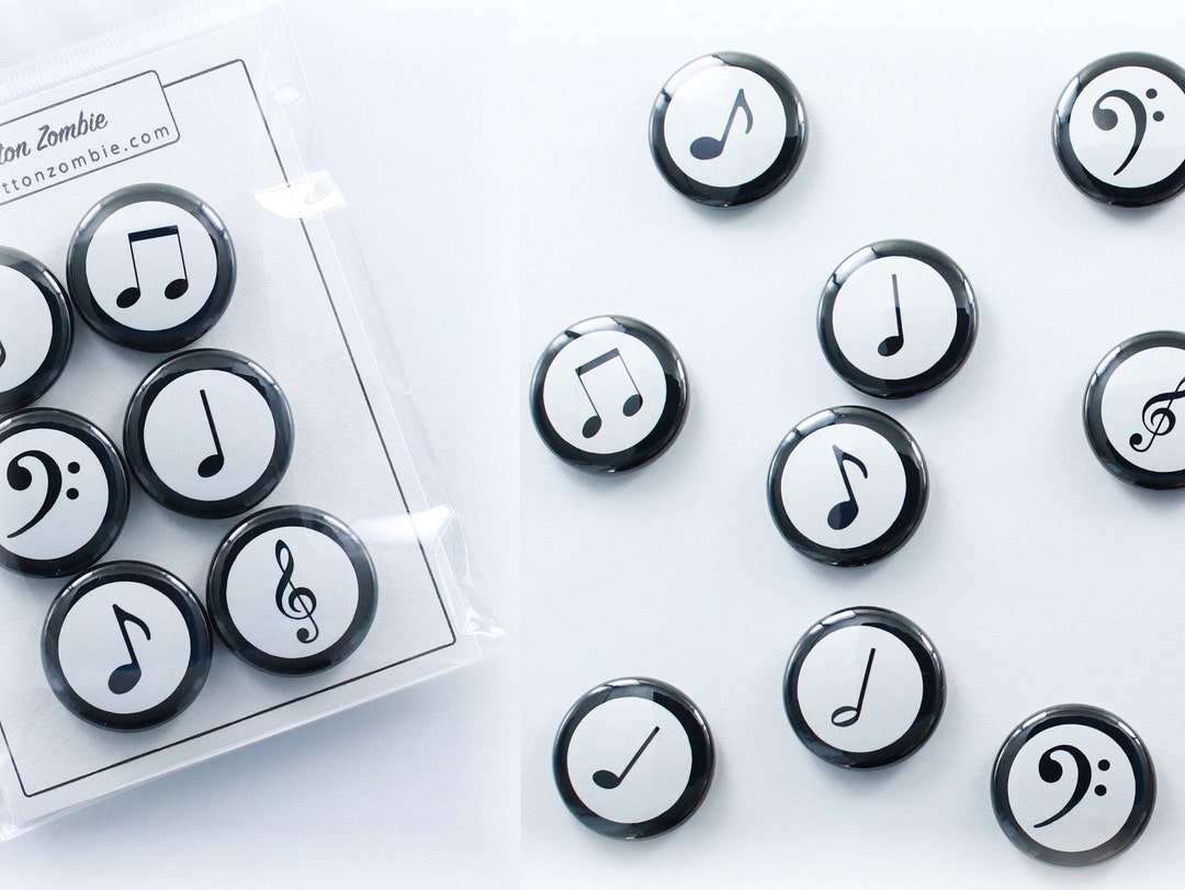 Mini Musical Note Fridge Magnets - Etsy