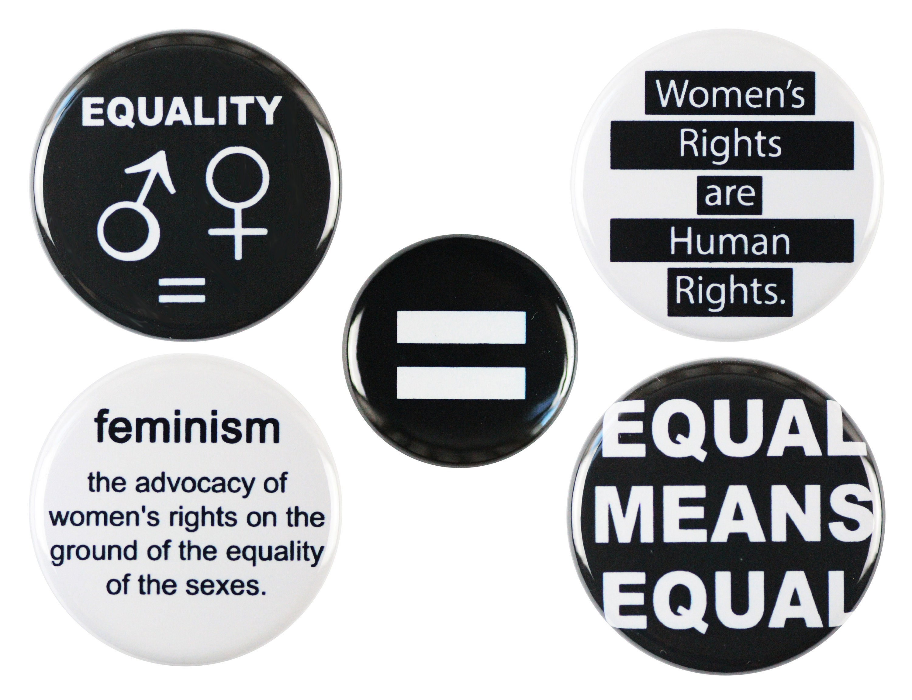 Feminist & Equality Button Badges - Etsy UK