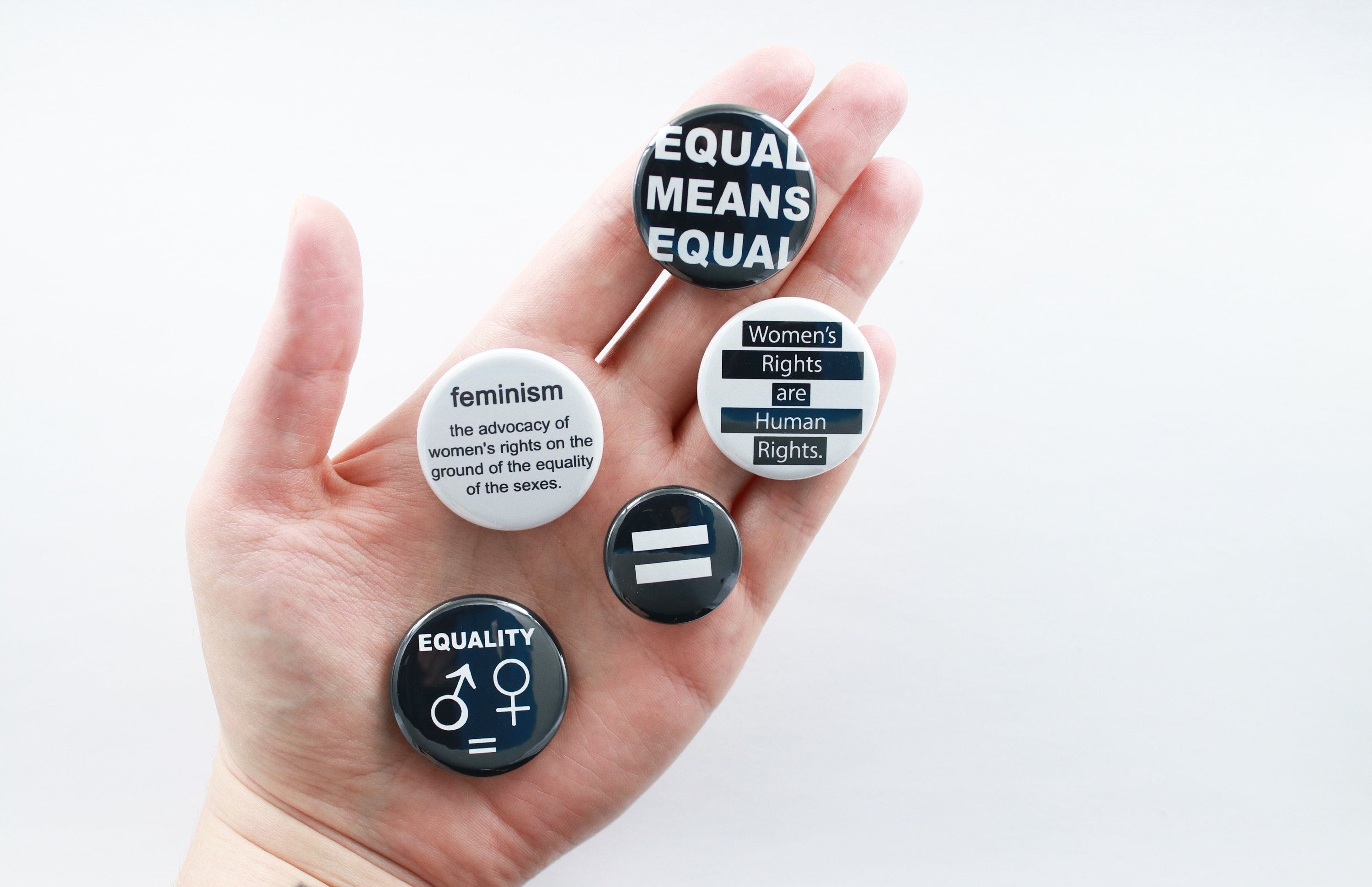 Feminist & Equality Button Badges - Etsy