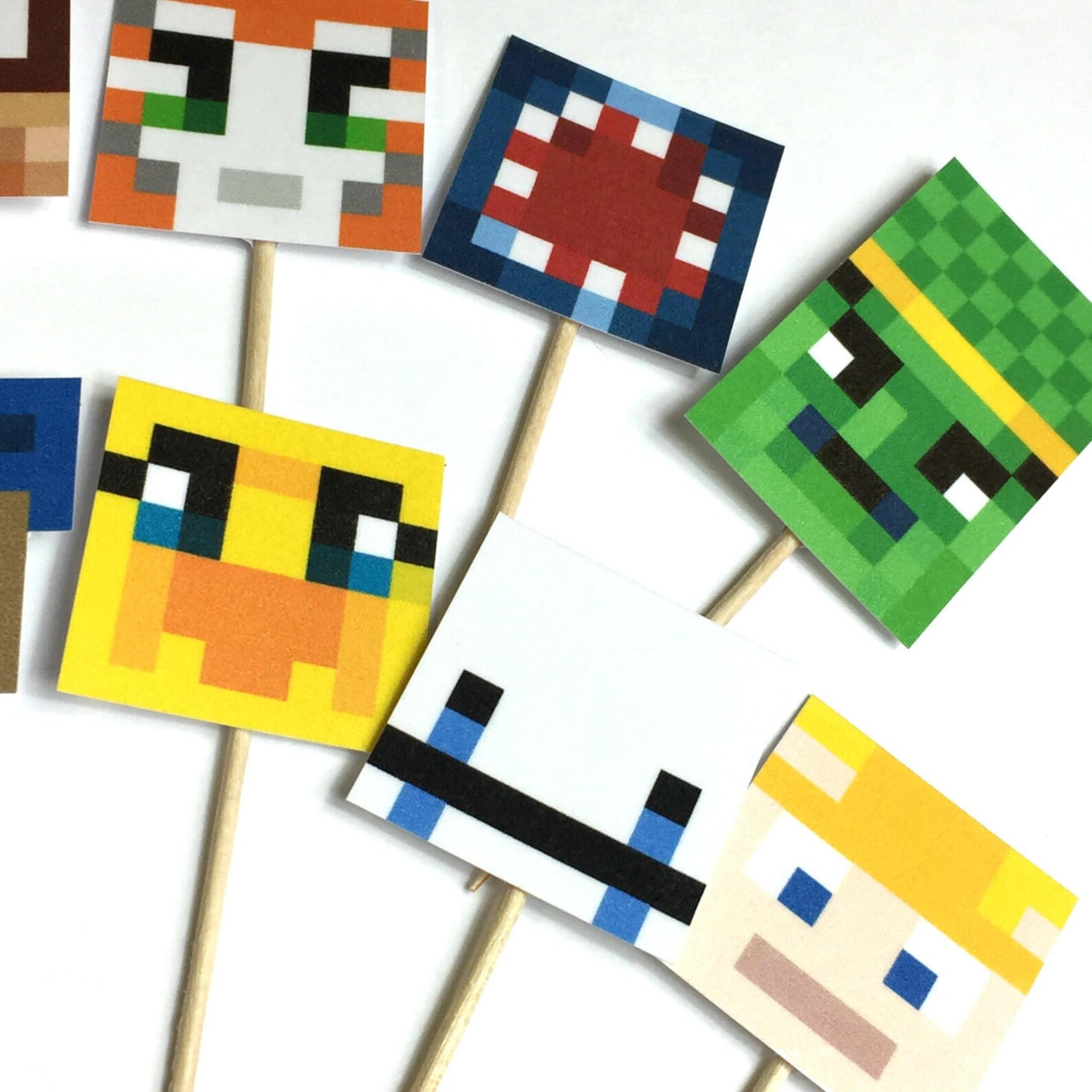 Printable, Stampy and Friends Cupcake Toppers, Stampylonghead, Friends ...