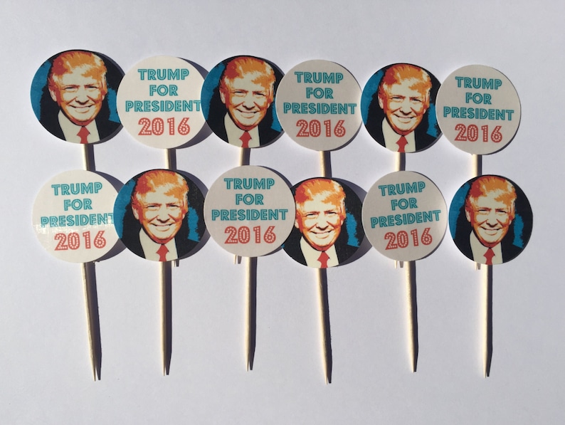 PRINTABLE Trump For President Cupcake Toppers Download Donald | Etsy