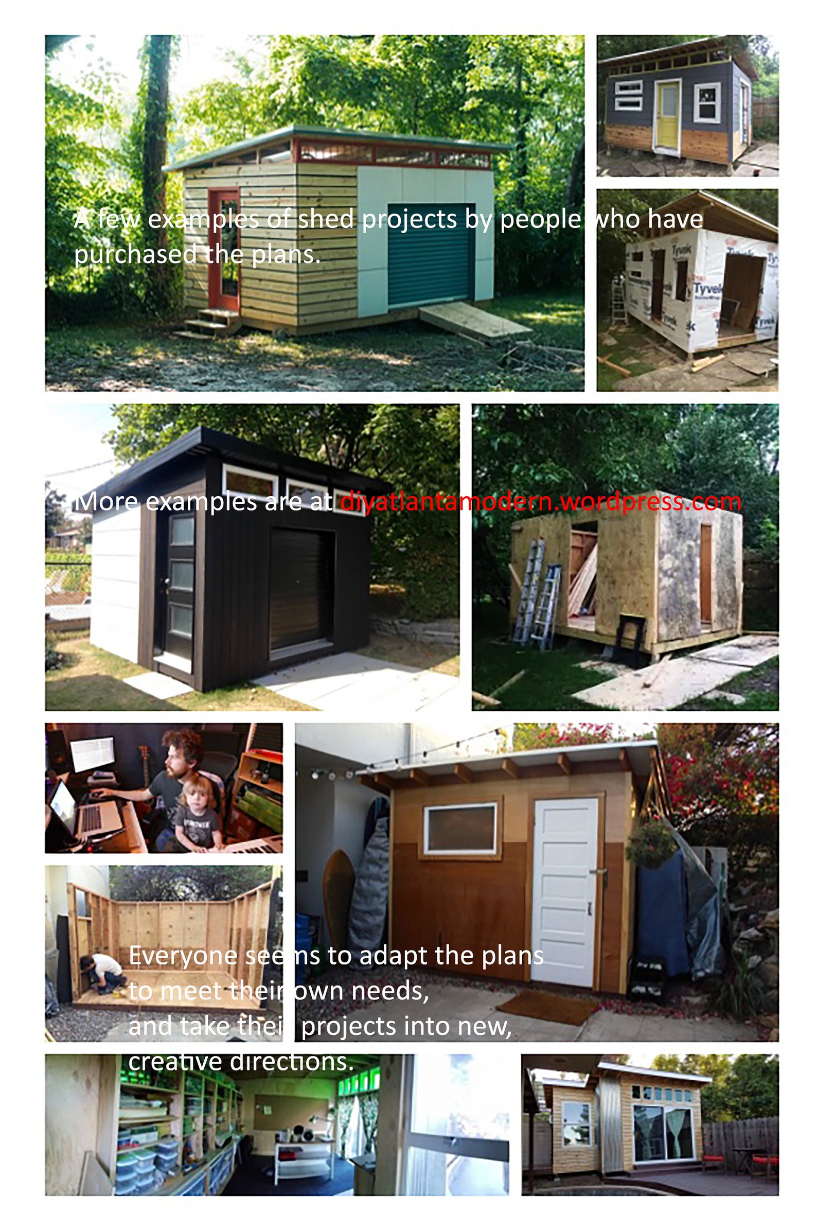 DIY Modern Shed Plans - Etsy