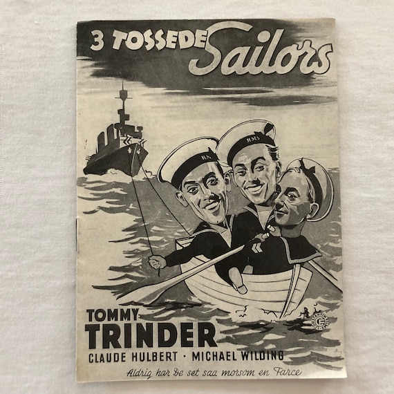 Sailors Three Tommy Trinder Claude Hulbert Carla Lehmann 1940 - Etsy