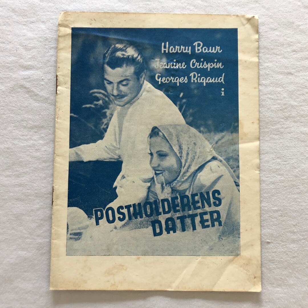 Nostalgie Harry Baur Janine Crispin George Rigaud 1938 - Etsy