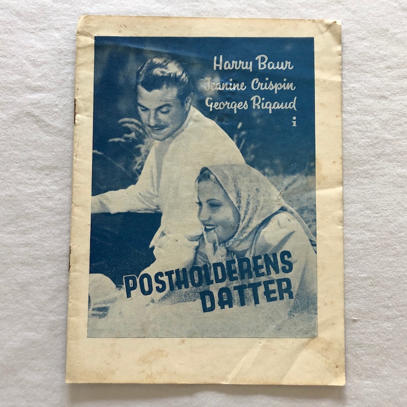 Nostalgie Harry Baur Janine Crispin George Rigaud 1938 - Etsy Australia