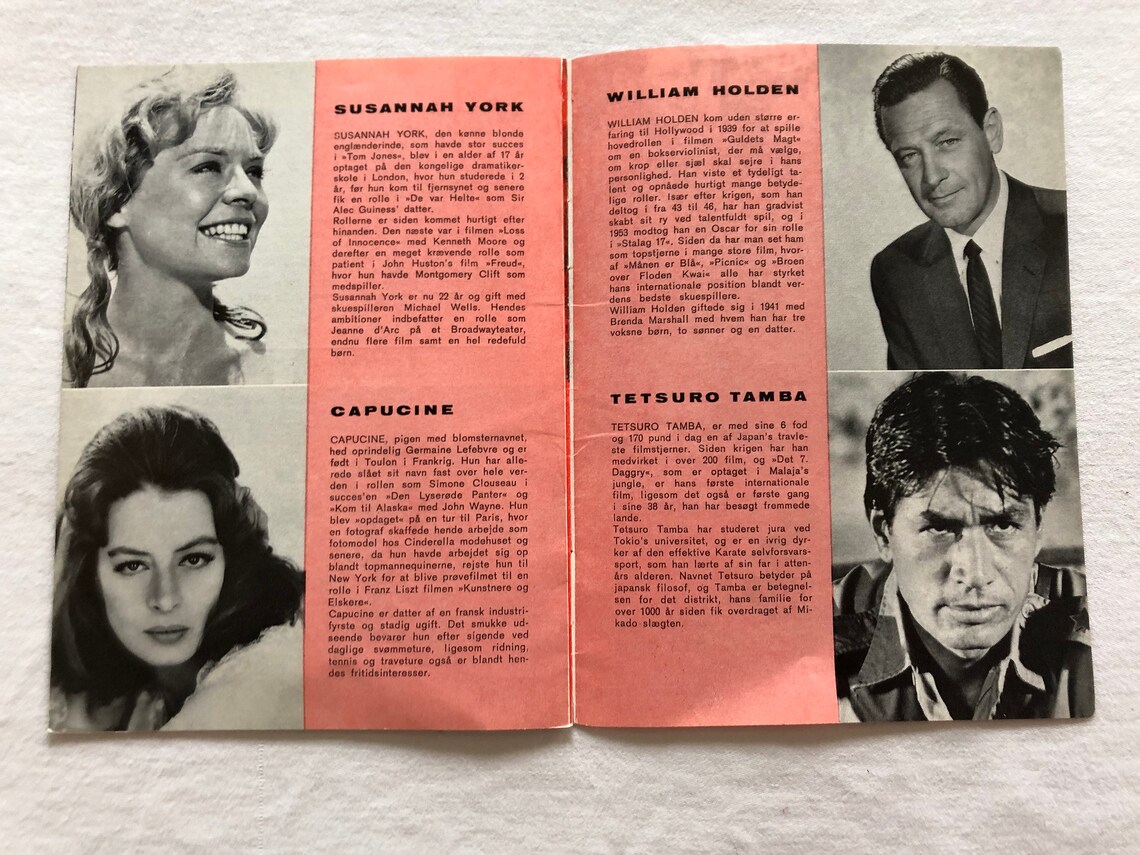 The 7th Dawn William Holden Susannah York Capucine 1964 - Etsy UK