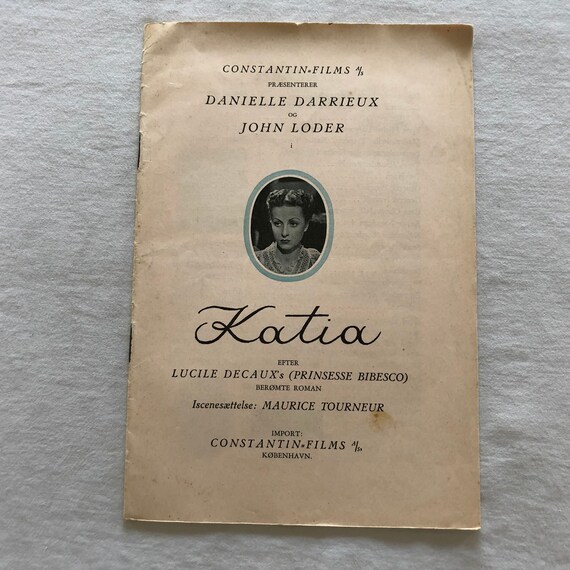Katia Danielle Darrieux John Loder Aimé Clariond 1938 | Etsy