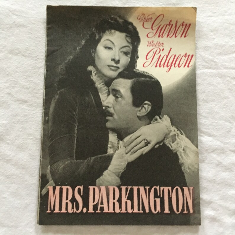 Mrs. Parkington Greer Garson Walter Pidgeon Edward Arnold 1944 - Etsy