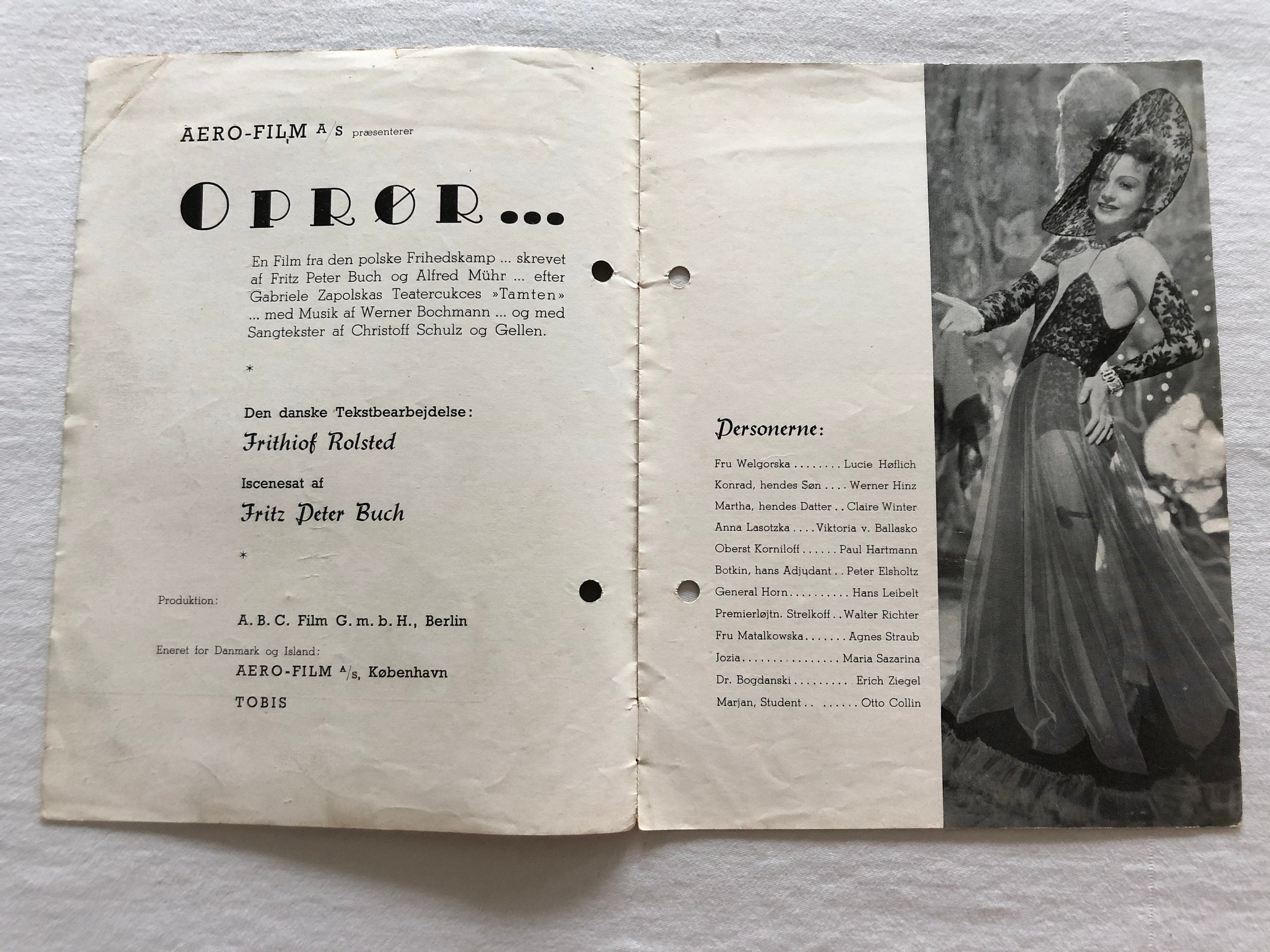 Die Warschauer Zitadelle Lucie Höflich Werner Hinz 1937 - Etsy Denmark