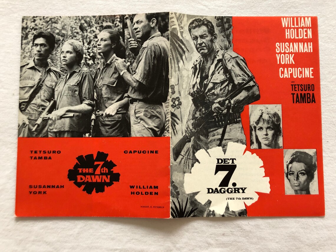 The 7th Dawn William Holden Susannah York Capucine 1964 - Etsy UK