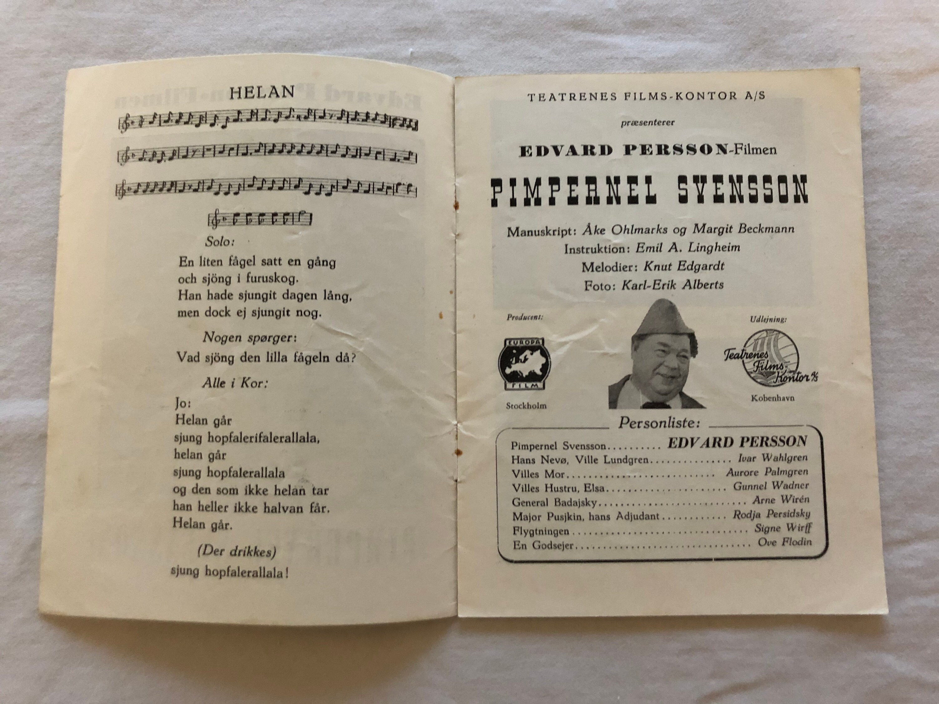 Memorabilia Art & Collectibles Pimpernel Svensson Edvard Persson Ivar ...